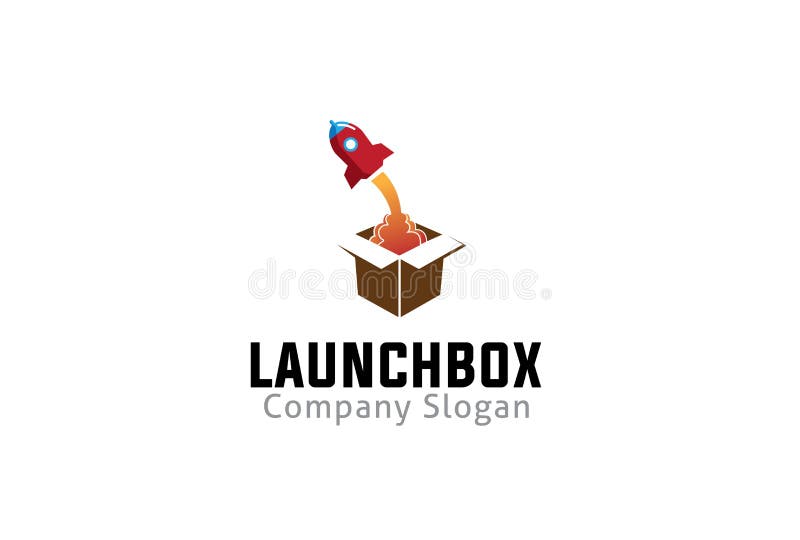 Launch Box Logo Symbol Design Illustration Stock Vector - Illustration ...