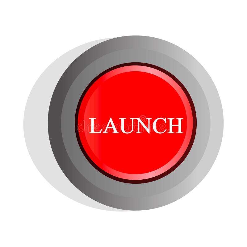 Launch button stock illustration. Illustration of hurl - 8587957