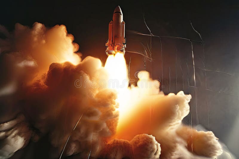 Launch Details a Photogram of the Launch with Macrorealistic El Stock ...