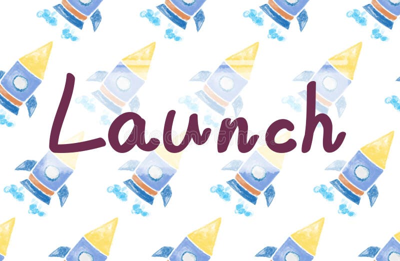 Launch Goals Startup Begin Target Concept Stock Illustration ...