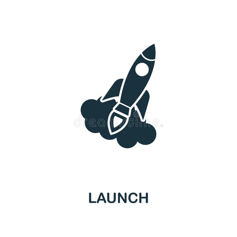 Launch Icon. Premium Style Design from Startup Icon Collection. UI and ...