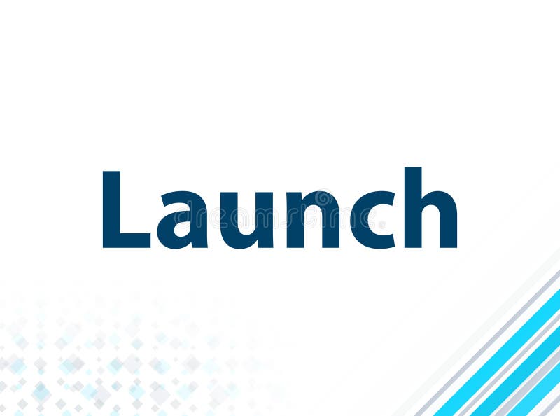 Launch Modern Flat Design Blue Abstract Background Stock Illustration ...