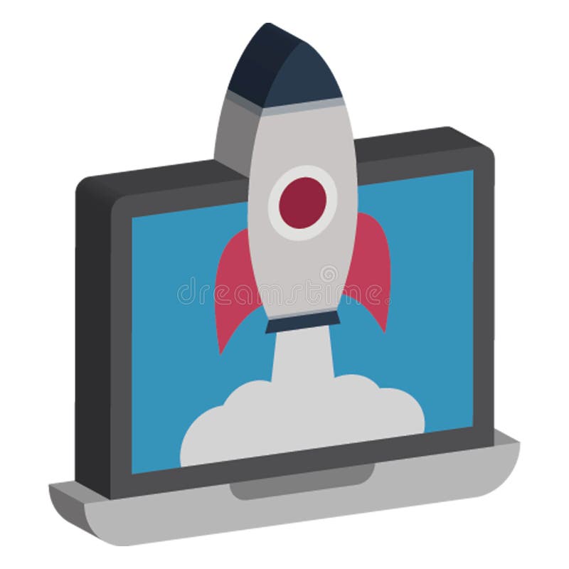 Launch, New Project Isolated Vector Icon Which Can Be Easily Edited ...