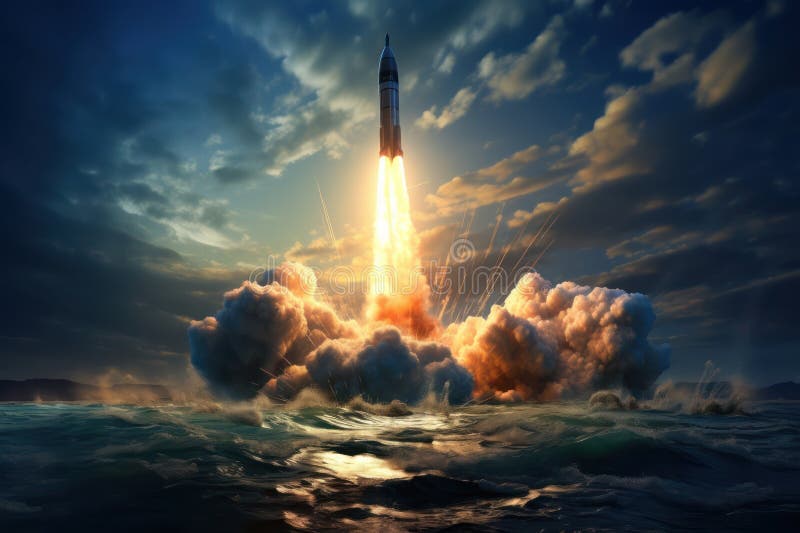 Nuclear War. Start. Weapon of Retribution. Stock Illustration ...