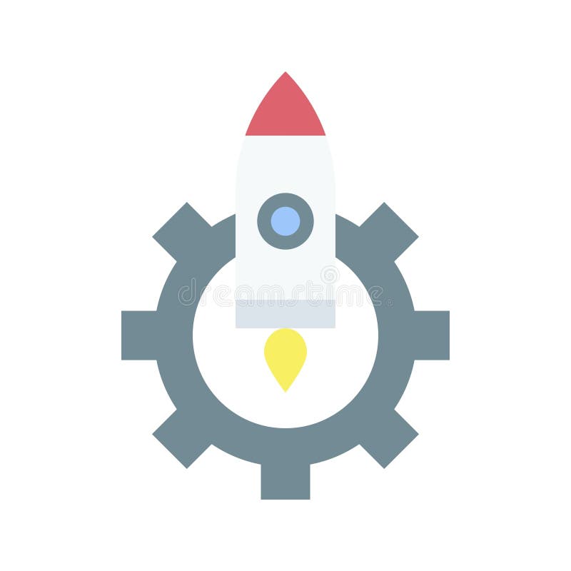 Launch Optimization Icon Image. Stock Vector - Illustration of space ...