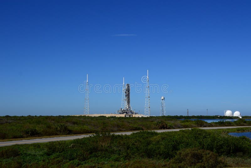 Launch Pad in Kennedy Space Center, Florida Stock Image - Image of ...