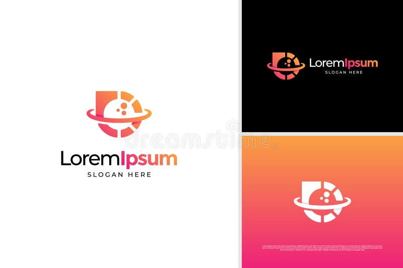 Launch Point Icon Logo Vector Design Template Stock Vector ...