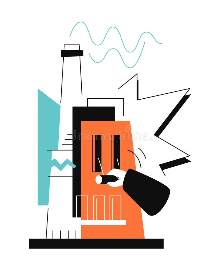 Launch of the Production Line - Colorful Flat Design Style Illustration ...