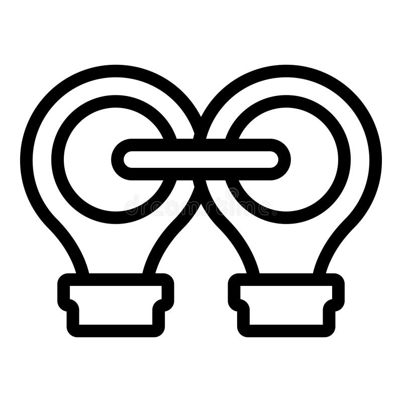 Launch Project Idea Chain Icon Outline Vector. Strategy App Stock ...