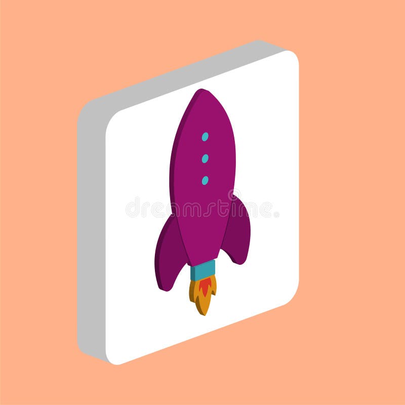 Launch Rocket Computer Symbol for Your Business Project Stock Vector ...
