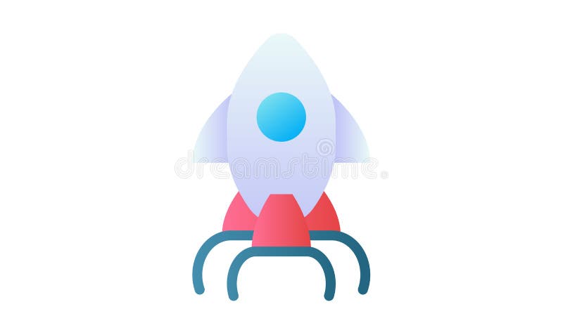 Launch Rocket Release Single Isolated Icon with Single Isolated Icon ...
