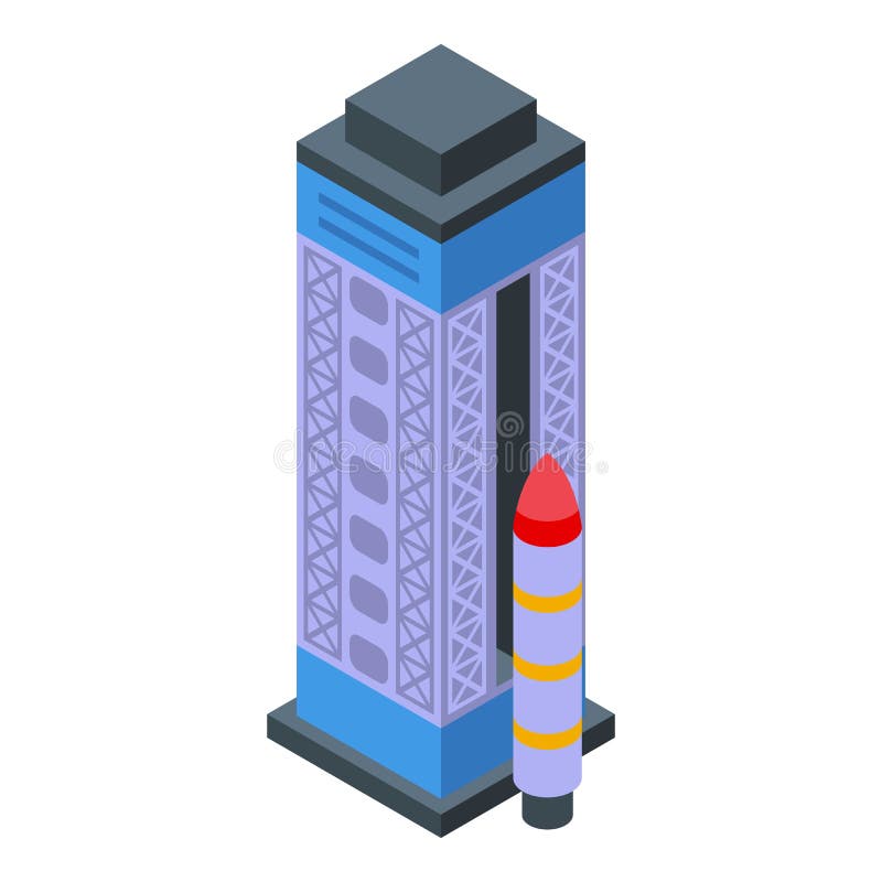 Launch Rocket Time Icon Isometric Vector. Start Spacecraft Stock Vector ...