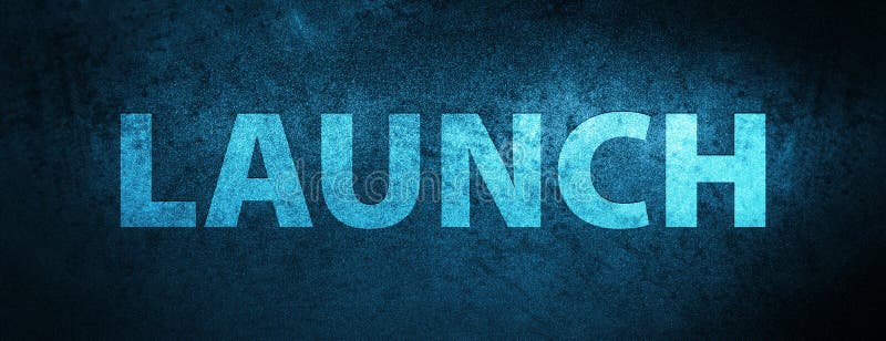 Launch Special Blue Banner Background Stock Illustration - Illustration ...