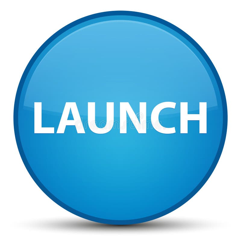 Launch Cyan Blue Round Button Stock Illustrations – 13 Launch Cyan Blue ...