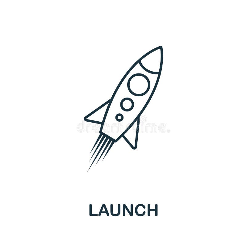 Launch Vector Icon Symbol. Creative Sign from Seo and Development Icons ...