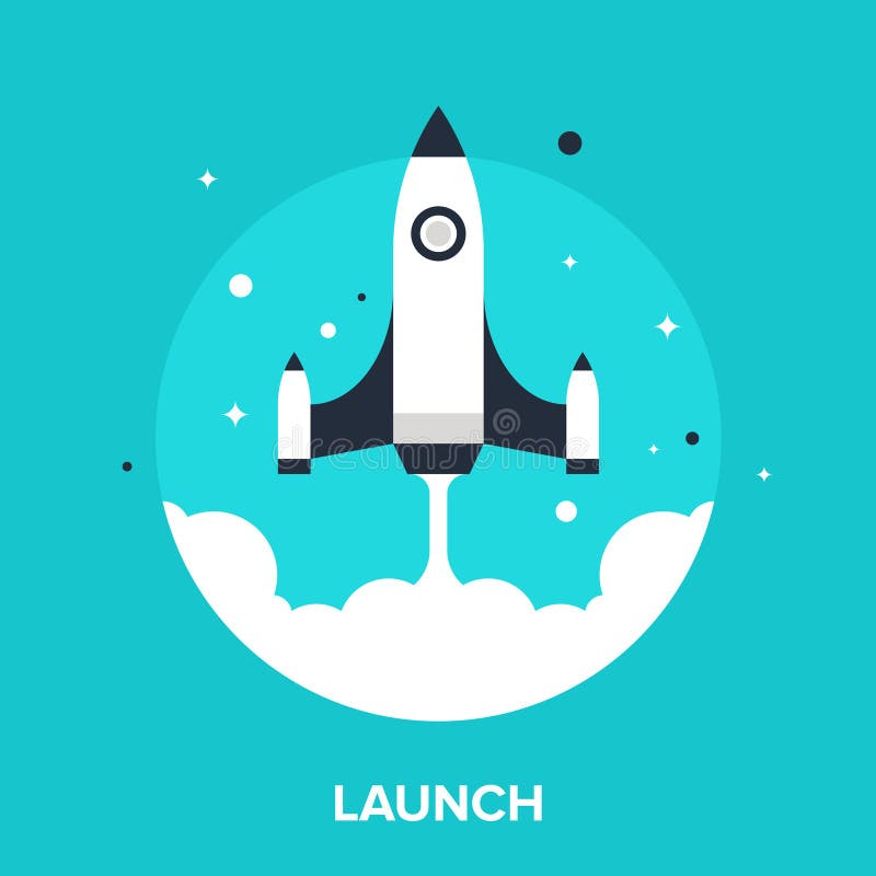 Launch Vector Illustration Concept Stock Vector - Illustration of space ...