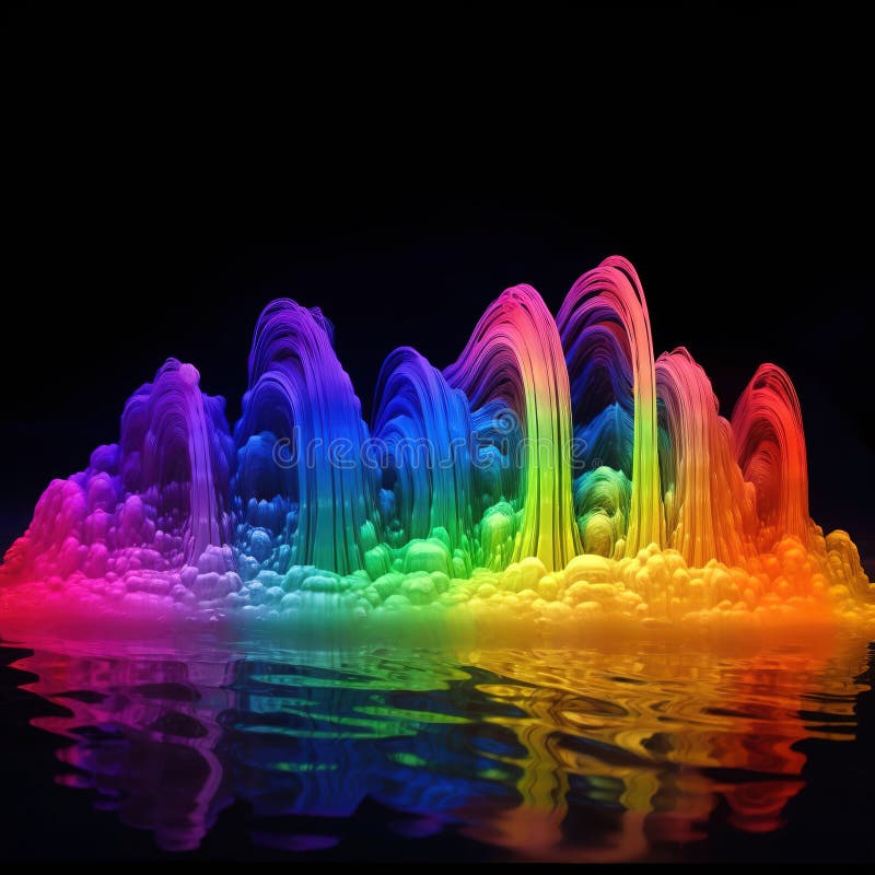 Launched Colorful Beautiful Splash Drop Stock Illustration ...