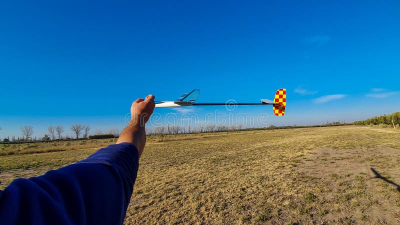 Launched from Glider To Radio Control Category F3k Stock Photo - Image ...