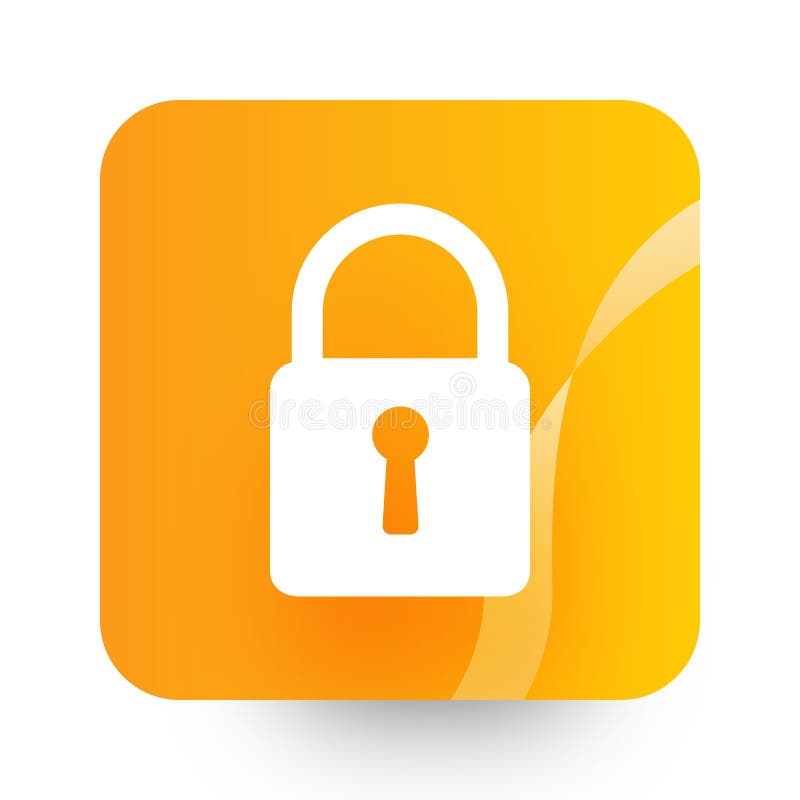 Cartoon button lock stock vector. Illustration of logo - 259404170