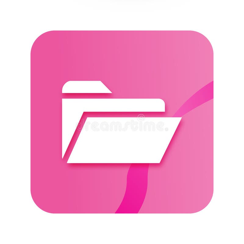 Cartoon button app folder stock vector. Illustration of button - 259404190