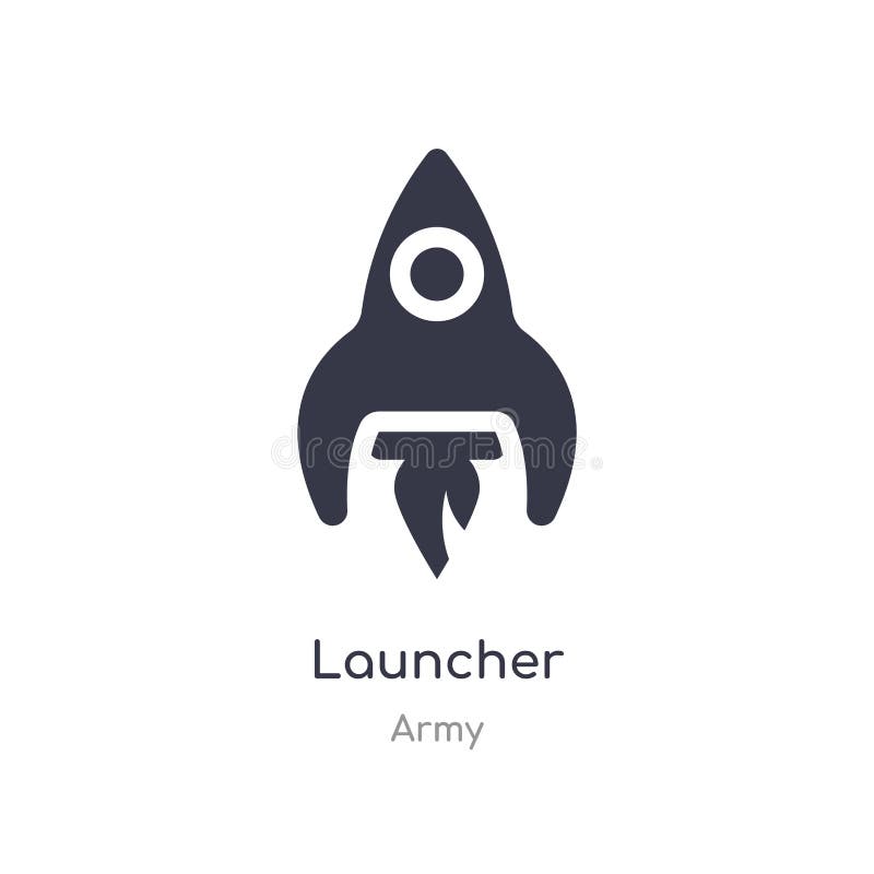 Launcher Icon. Isolated Launcher Icon Vector Illustration from Army ...