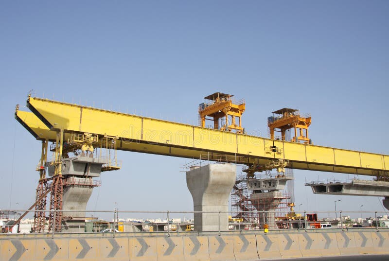 Launching Girder Also Called As Launching Gantry Stock Photo - Image of ...