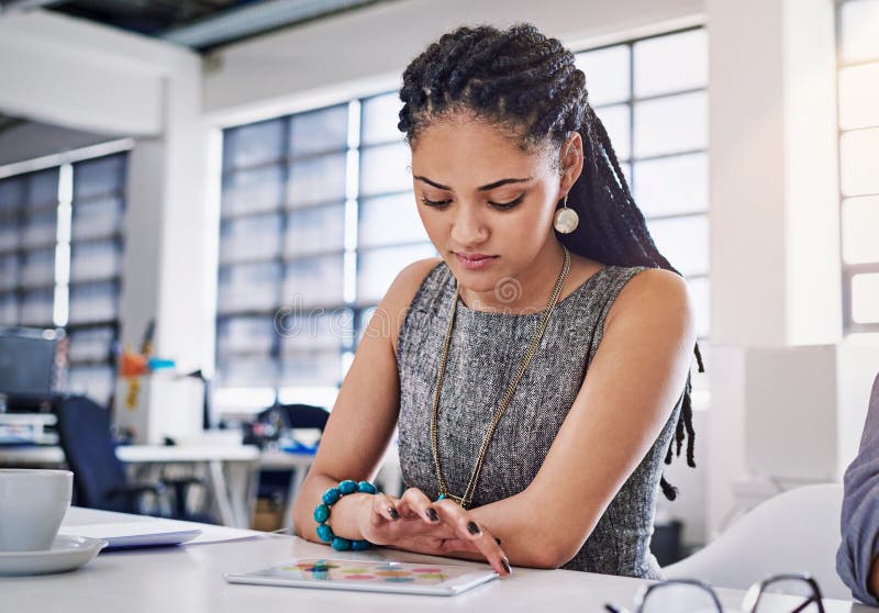 Launching Her Designs Online. a Young Designer Working on a Digital ...