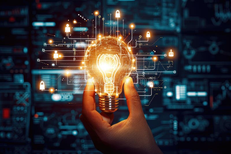 Launching New Product or Service. Technology Development Process Stock ...