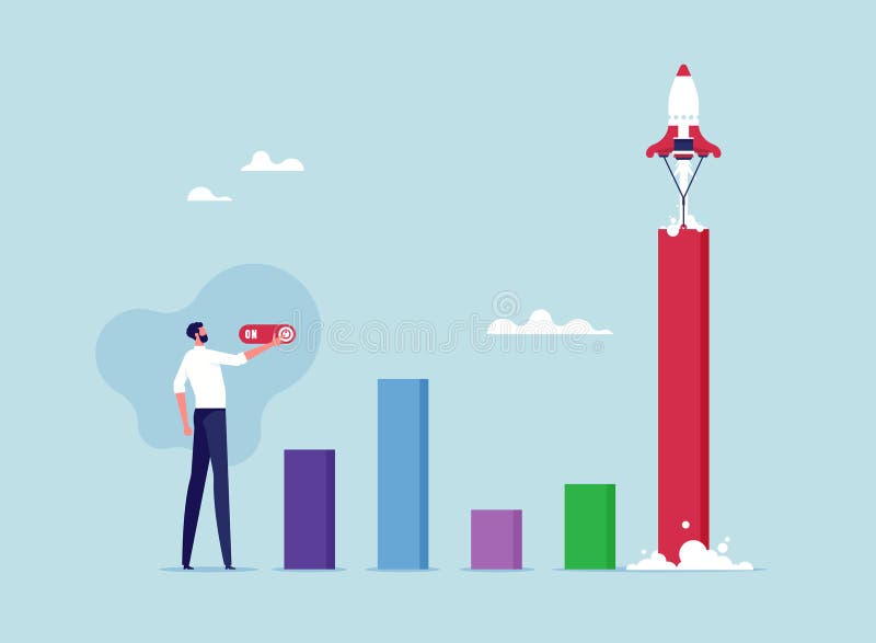Launching New Strategies Concept Stock Illustration - Illustration of ...