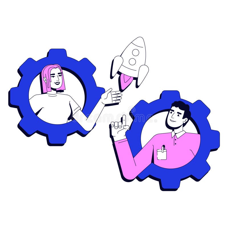 Launching Startup Vector Illustration Concept Stock Vector ...