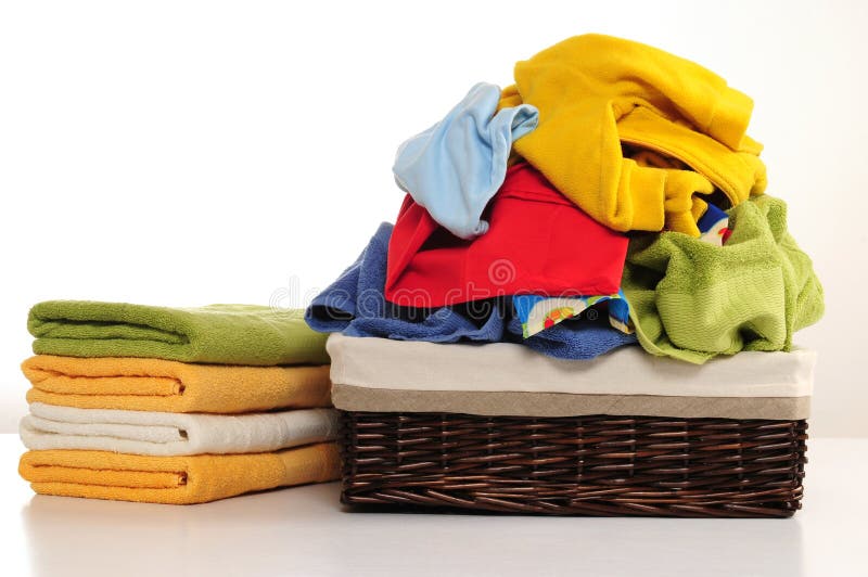Big Pile of Laundry with Path Stock Image - Image of appliance, dirty ...