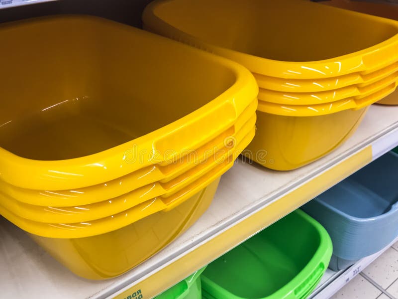 Laundry Basins in the Store Stock Photo - Image of clean, commodities ...