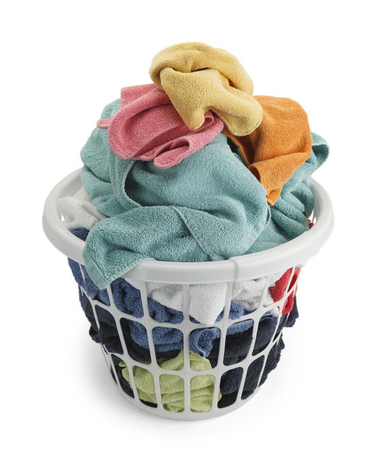 Basket of unfolded clothes stock photo. Image of heap - 19135382