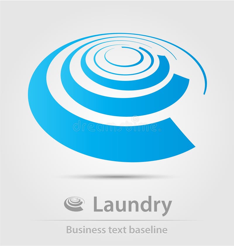 Laundry Business Vector Logo/icon Stock Vector - Illustration of public ...