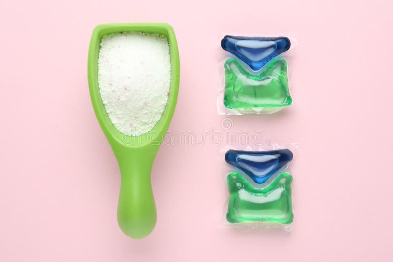 Laundry Capsules on a Light Background Machine Stock Image - Image of ...
