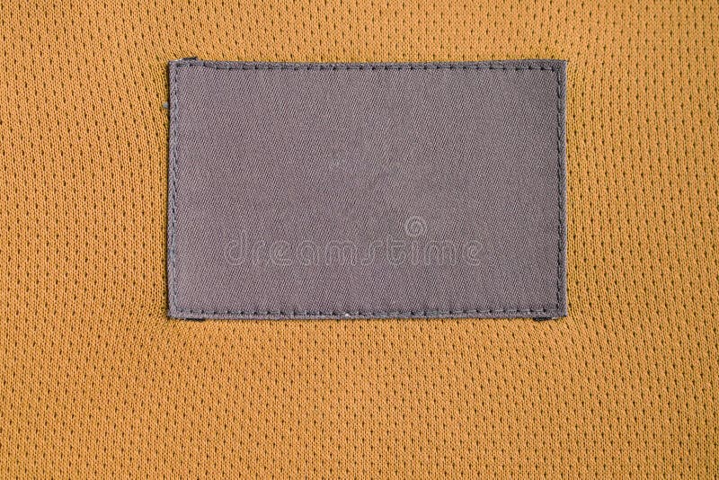 Laundry Care Clothing Label Patch on Polyester Fabric Jersey Sport ...