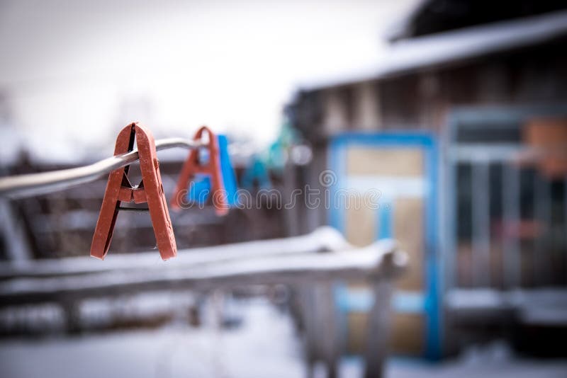 Laundry clamp stock image. Image of cleat, fastener, winter - 81734381