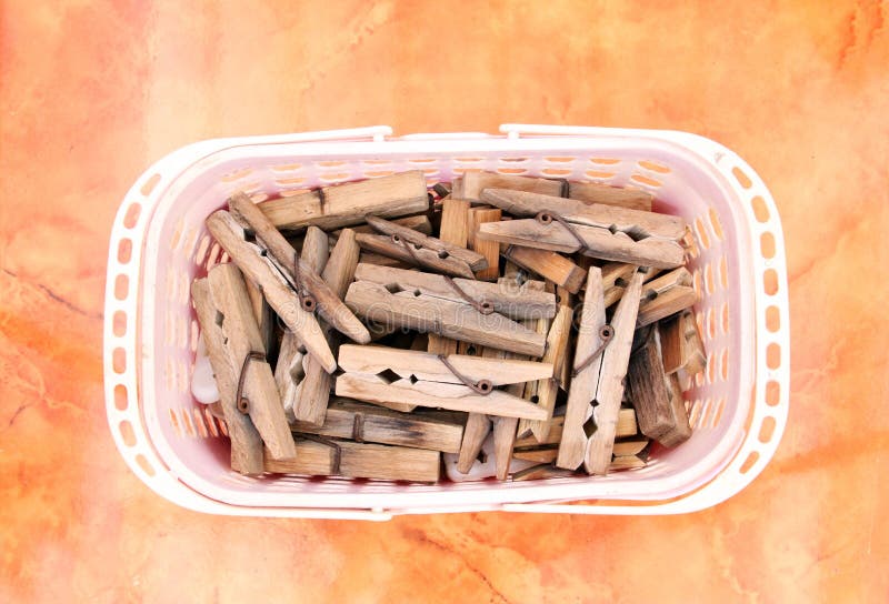 Laundry clip stock photo. Image of colorful, wooden, clothesline - 74504314