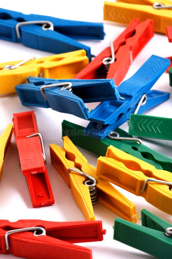 Laundry clips stock image. Image of shirts, domestic - 16710253