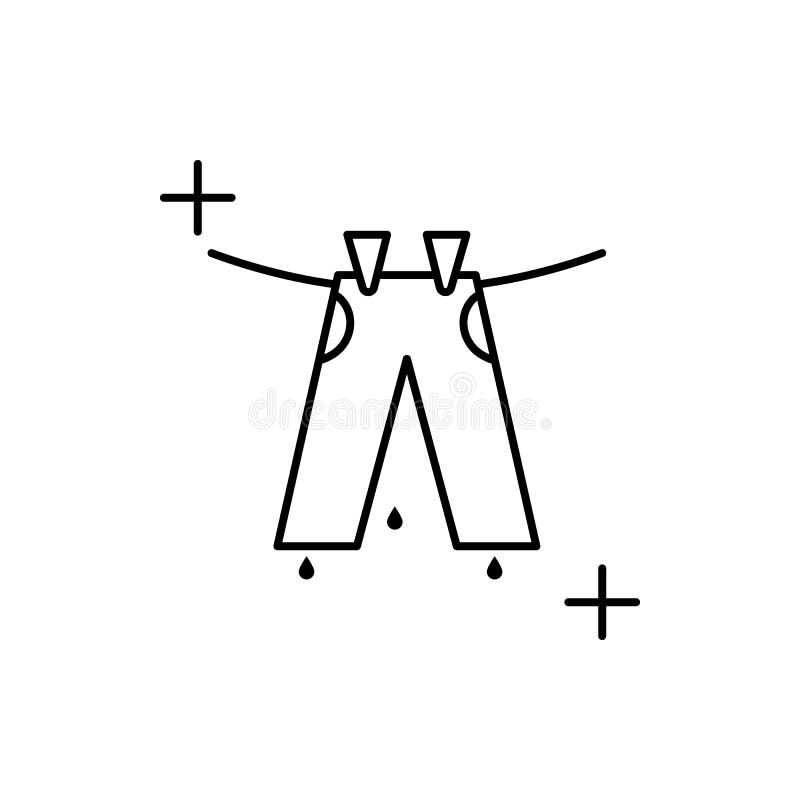 Laundry, Clothe and Peg Icon. Simple Line, Outline Vector Elements of ...