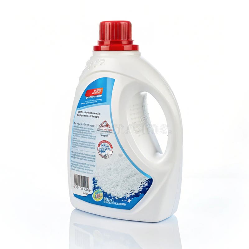 Laundry Detergent Bottle Isolated on White Background Stock ...