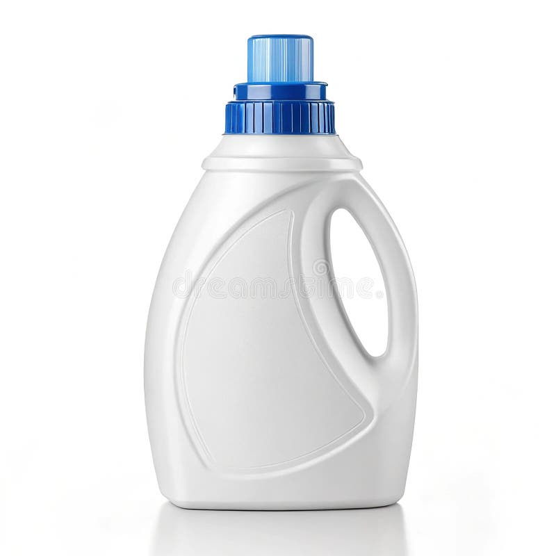 Laundry Detergent Bottle with Measuring Cap Stock Illustration ...