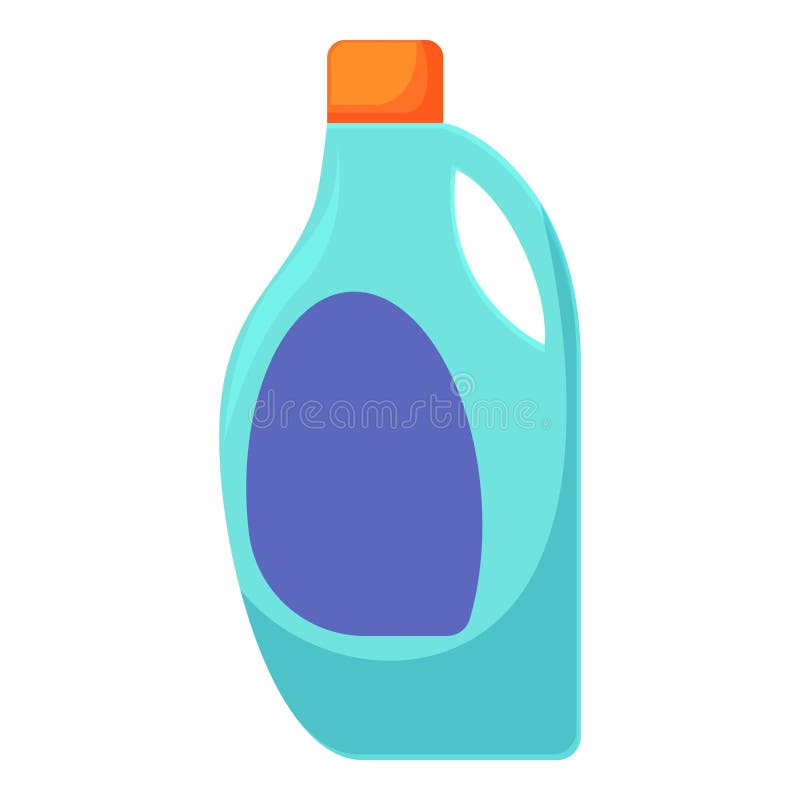 Laundry Detergent Bottle Standing Up on White Background Stock ...