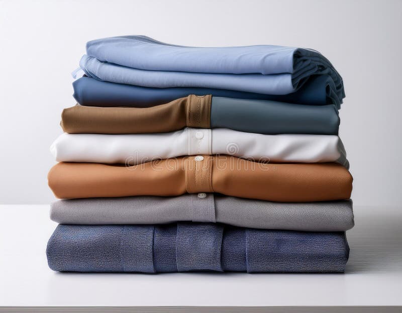 Clean Clothes on Hangers in the Laundry Room. Neural Network AI ...