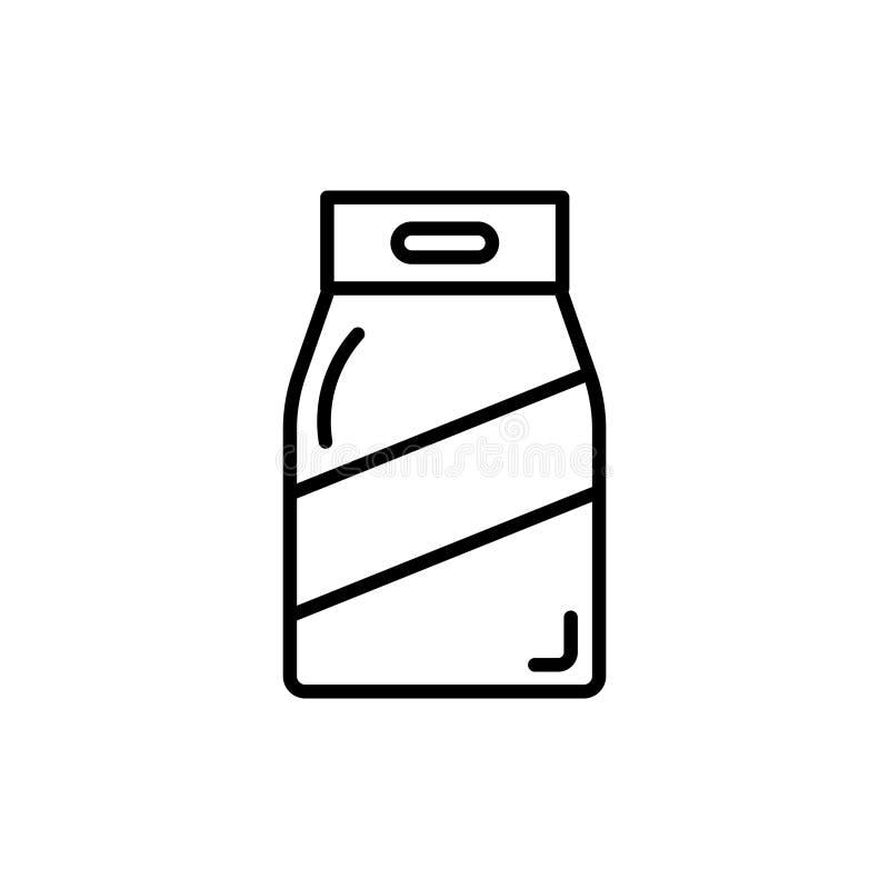 Laundry Detergent Pack Icon Stock Vector - Illustration of outline ...