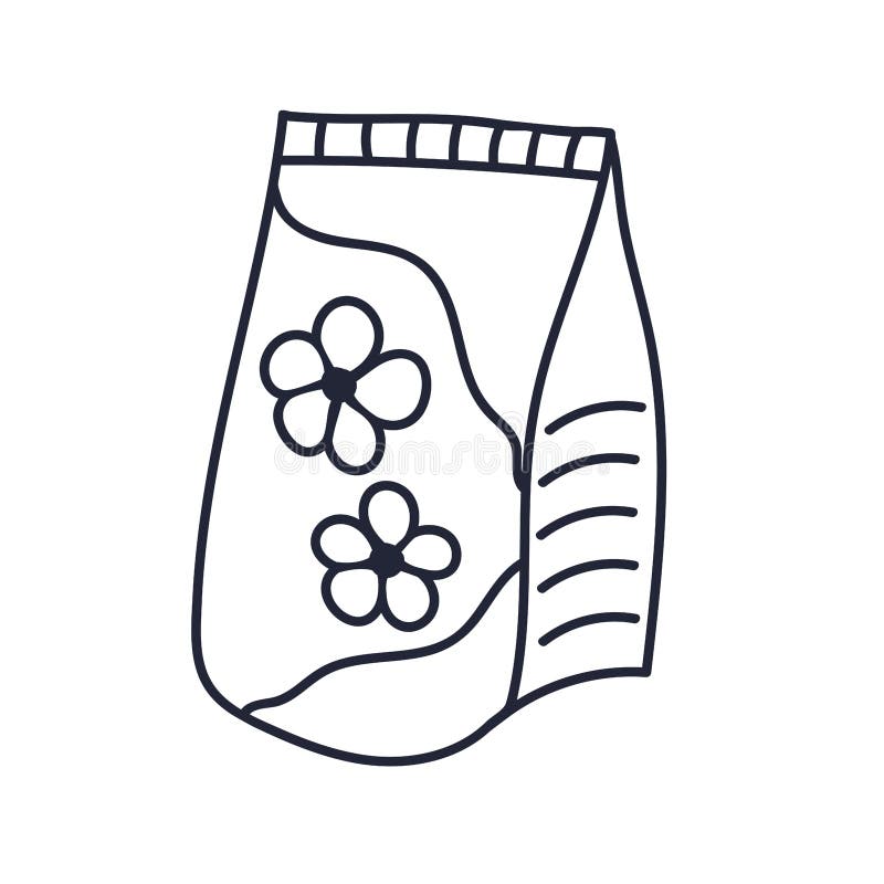 Laundry Detergent Pack. Washing Powder Plastic Bag. Vector Illustration ...