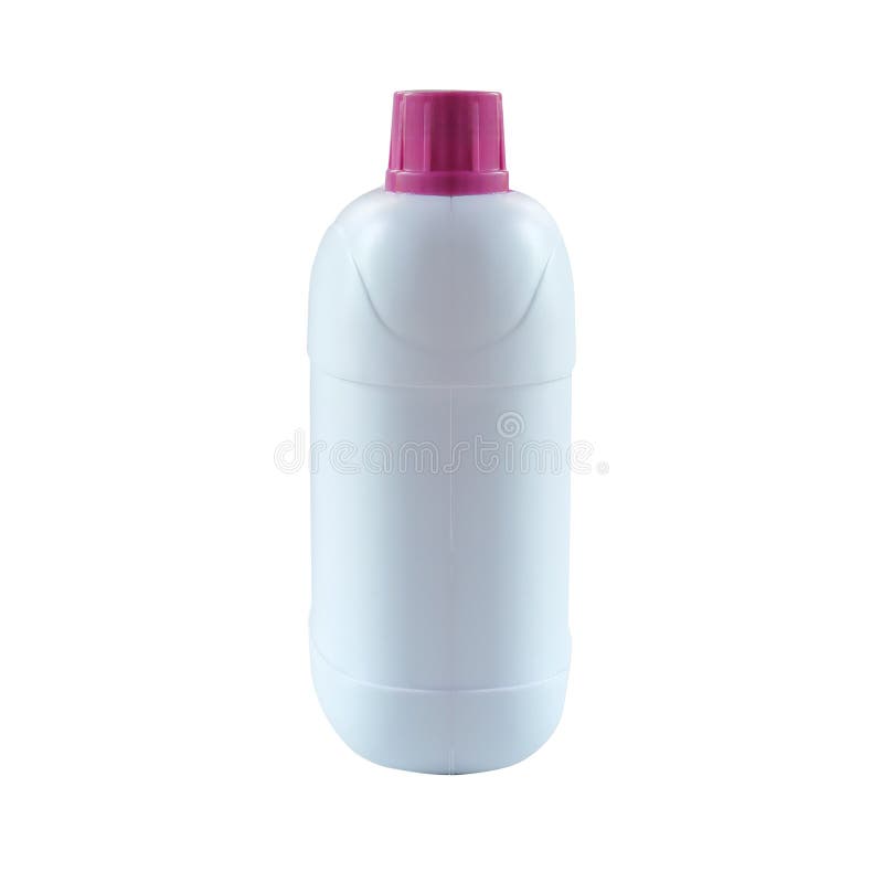 Laundry Detergent White Plastic Bottle on a White Stock Photo - Image ...
