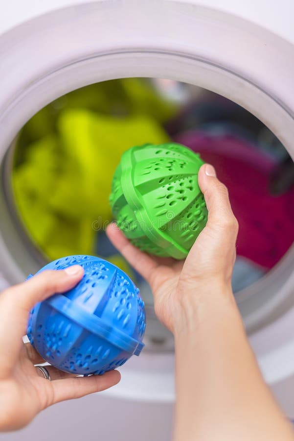 Laundry Eco Washing Thermoplastic Spheres Stock Image - Image of ball ...