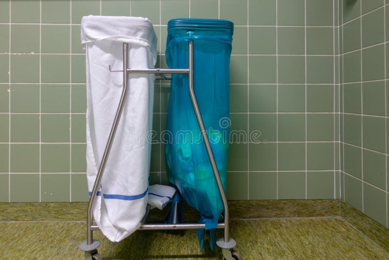 Laundry and Garbage Drop in the Operating Area Stock Image - Image of ...