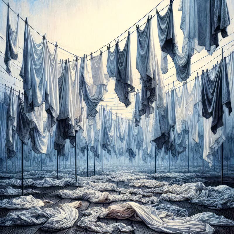 Endless laundry stock photo. Image of clothing, cloth - 319398420